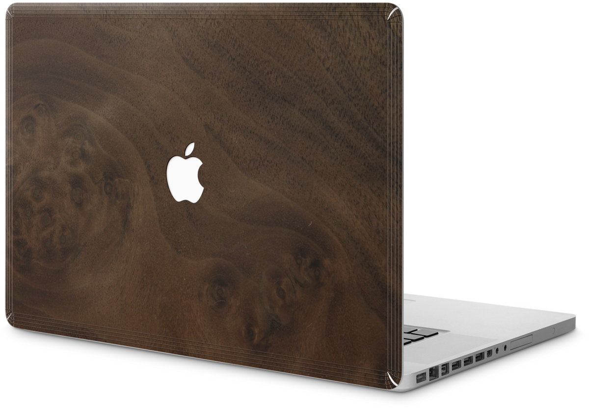 Walnut Burl MacBook Pro 17" Wooden Skin - Wood Skins - Cover-Up
