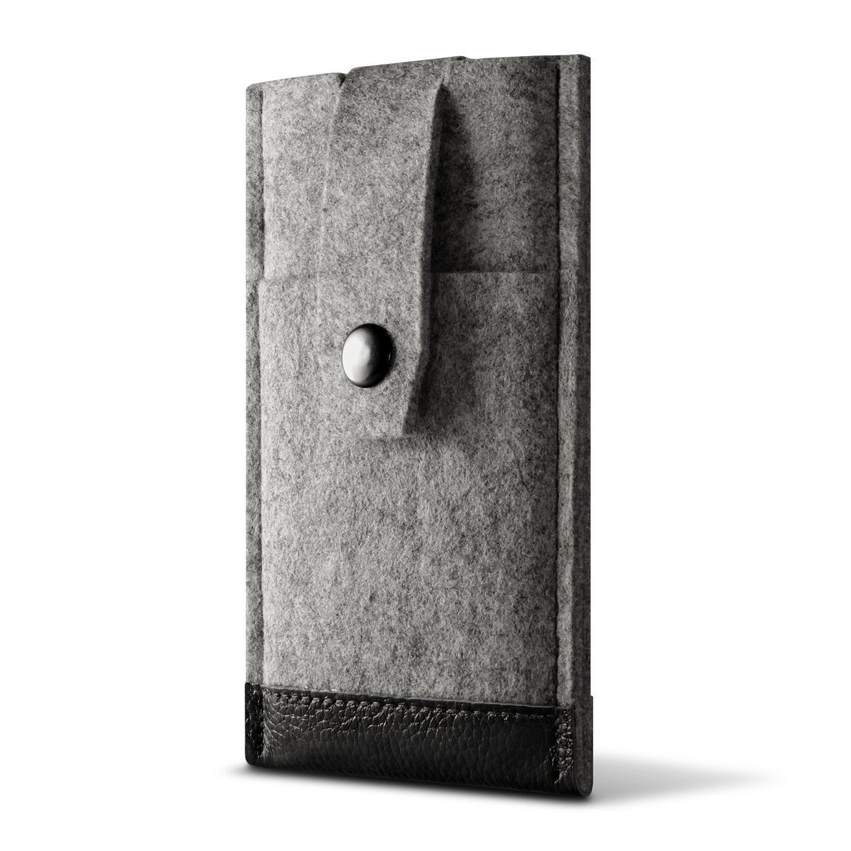 Grey Felt iPhone 15 Sleeve Case - Ffelt Sleeves - Cover-Up